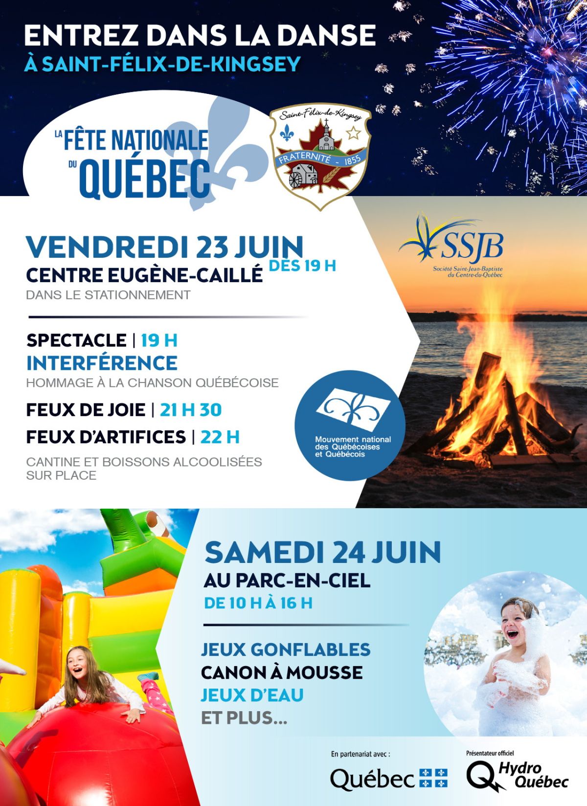 Célébration de la Fête nationale | Municipalité de Saint-Félix de Kingsey